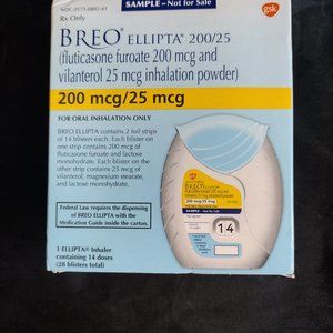 BREO | Other | Copy Breo Ellipta 2025 Mcginhal Dry Powder Inhaler Nwt ...